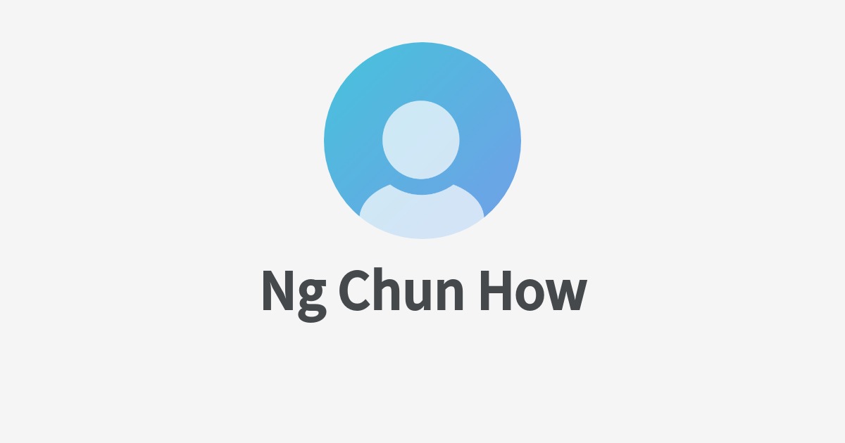 Ng Chun How's Wantedly Profile