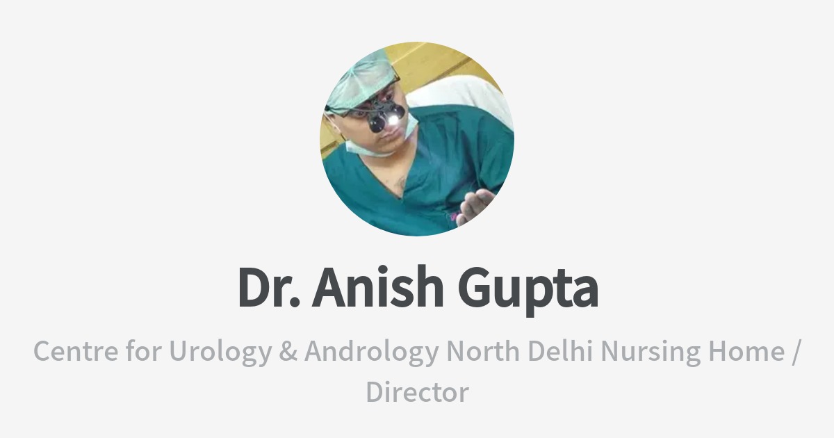 Dr. Anish Gupta's Wantedly Profile