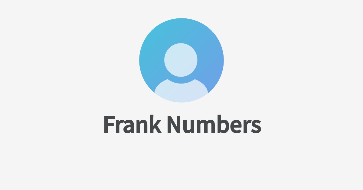 Frank Numbers's Wantedly Profile