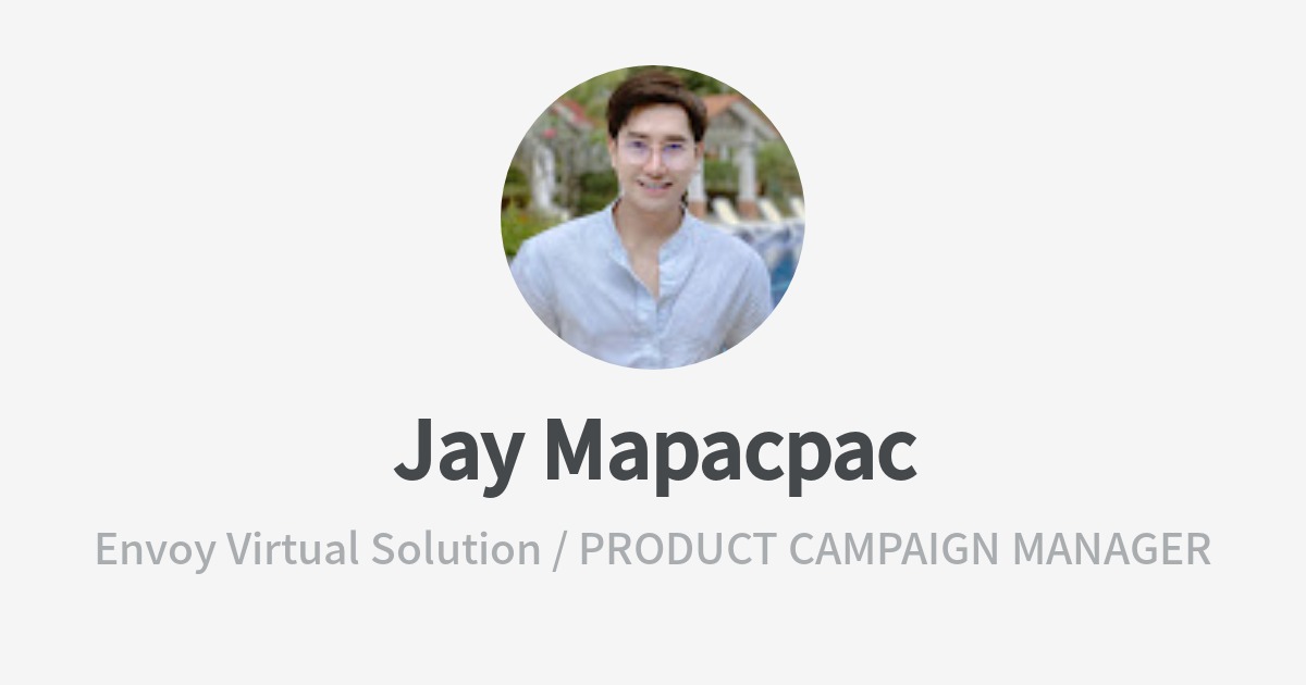 Jay Mapacpac's Wantedly Profile