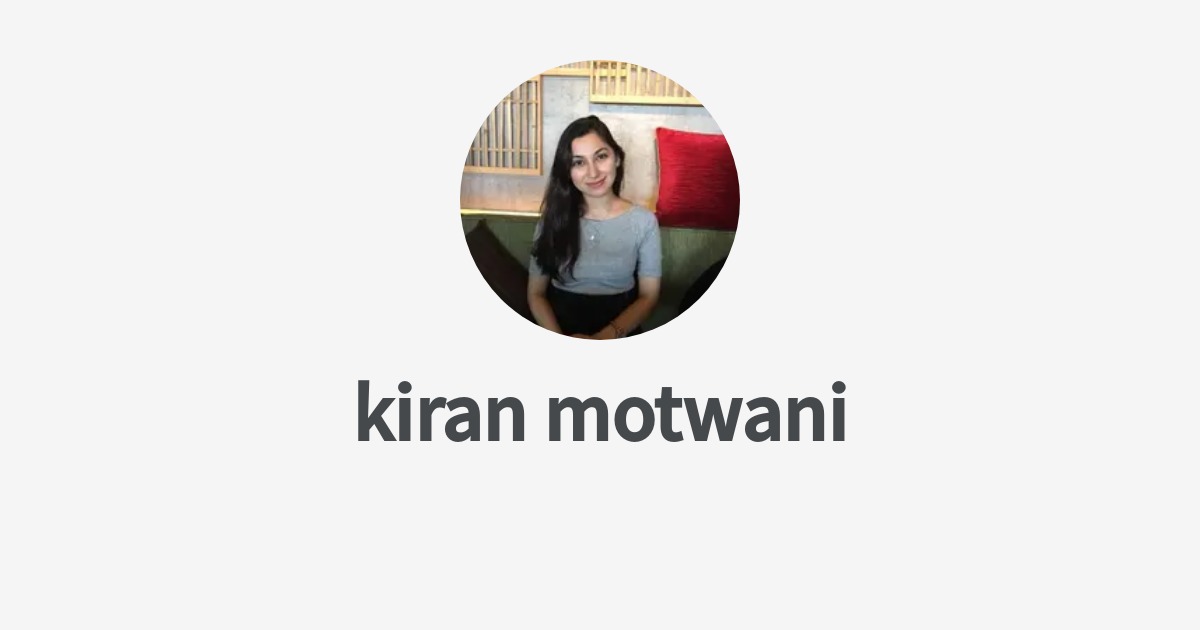 kiran motwani's Wantedly Profile