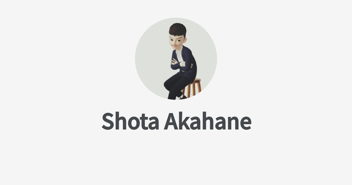 Shota Akahane's Wantedly Profile
