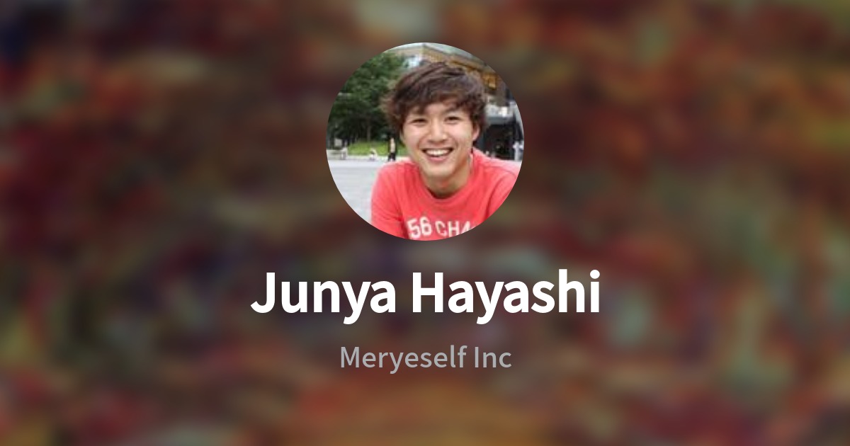 Junya Hayashi's Wantedly Profile